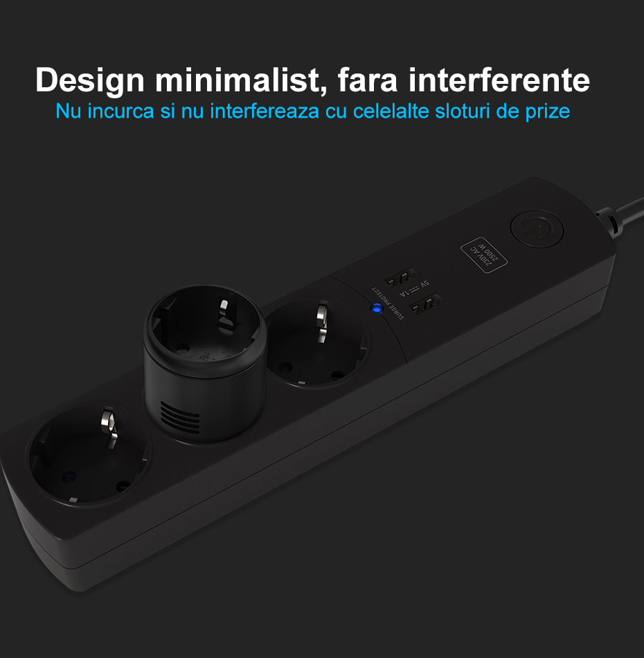 Priza inteligenta Smart plug-in WiFi, control aplicatie, 16A, Livolo ...